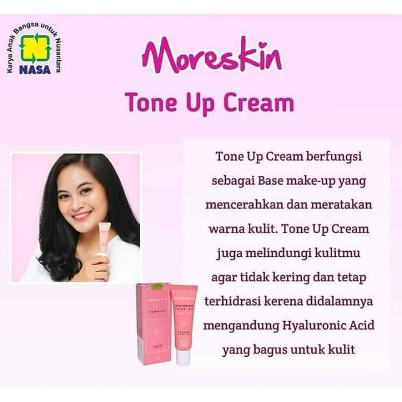 Jual MORESKIN WHITENING TONE UP YOGOURT CREAM NASA~WTONE UP | Shopee ...
