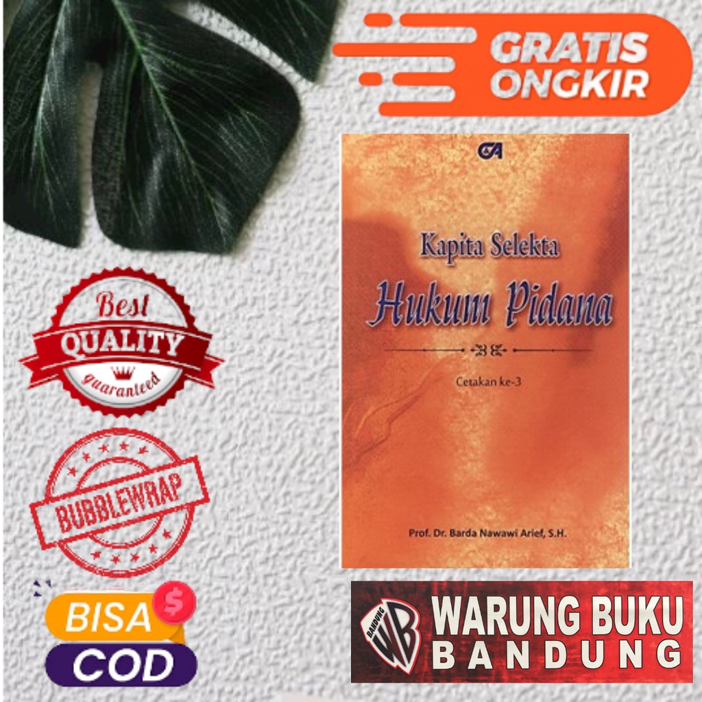 Jual Buku Kapita Selekta Hukum Pidana - Prof. Dr. Barda Nawawi Arief, S.H. | Shopee Indonesia