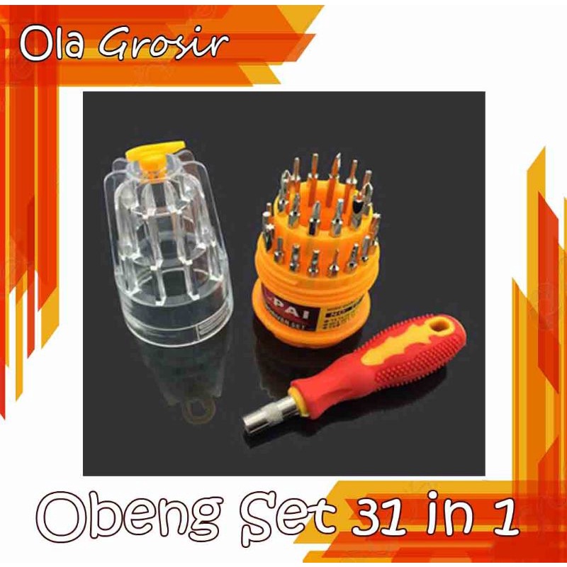 Jual Obeng set 31in1 obeng set 31 in 1 obeng serbaguna obeng kecil obeng mini | Shopee Indonesia