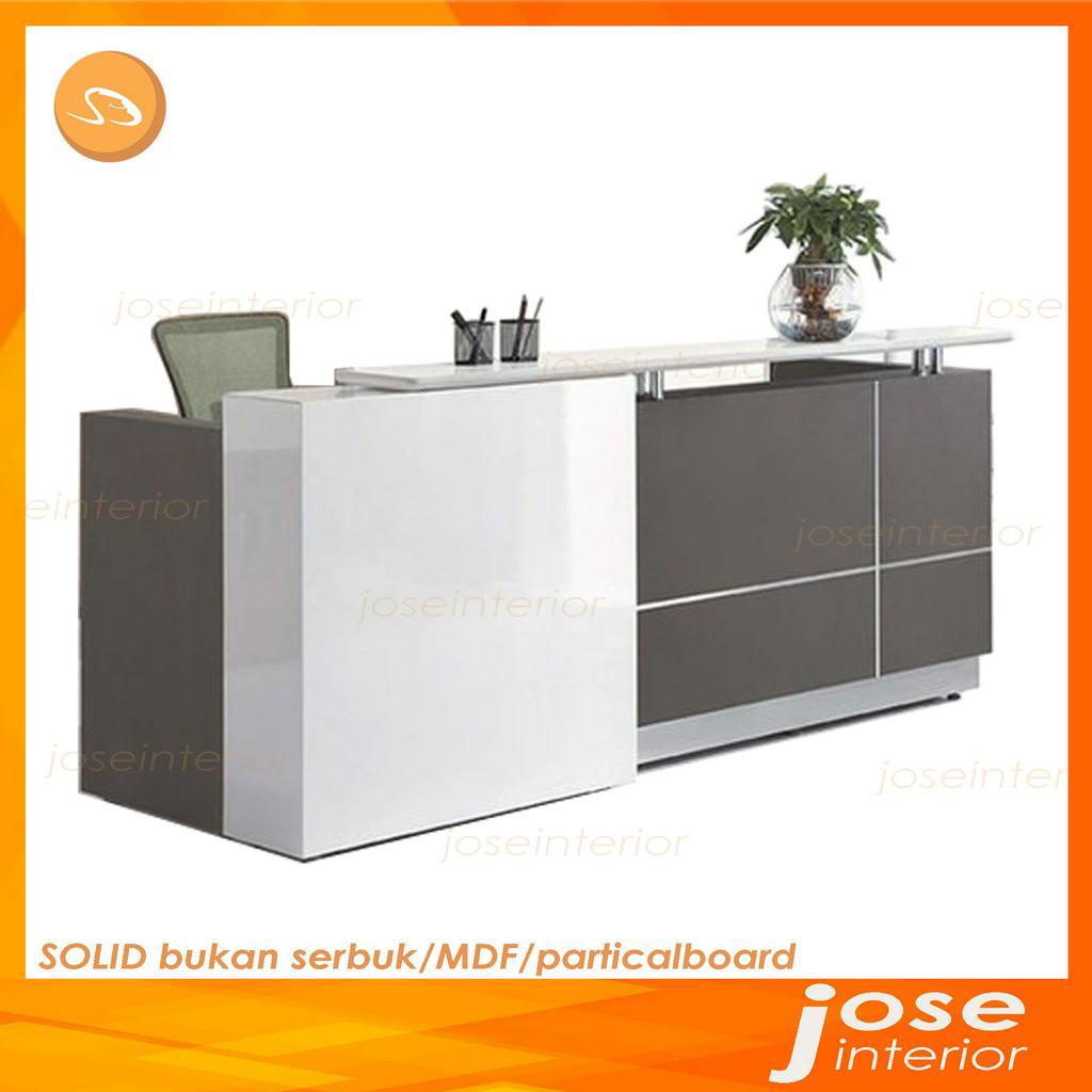 Jual MEJA PENERIMA TAMU RESEPSIONIS KANTOR MINIMALIS | Shopee Indonesia