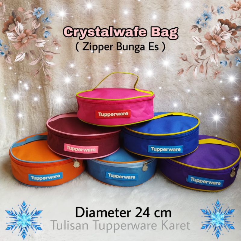 Jual Tupperware CWL Diameter 24 cm Zipper bunga es Cap Karet | Shopee ...