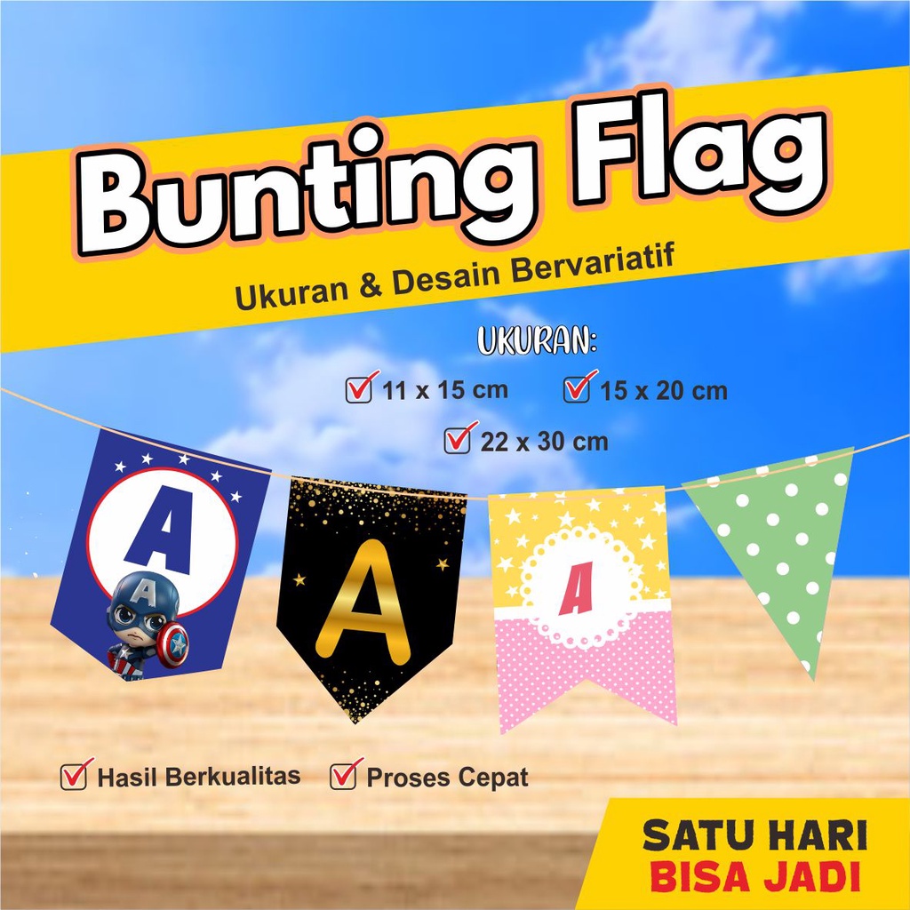 Jual Bunting Flag Banner Ulang Tahun Happy Birthday Tasyakuran Aqiqah ...