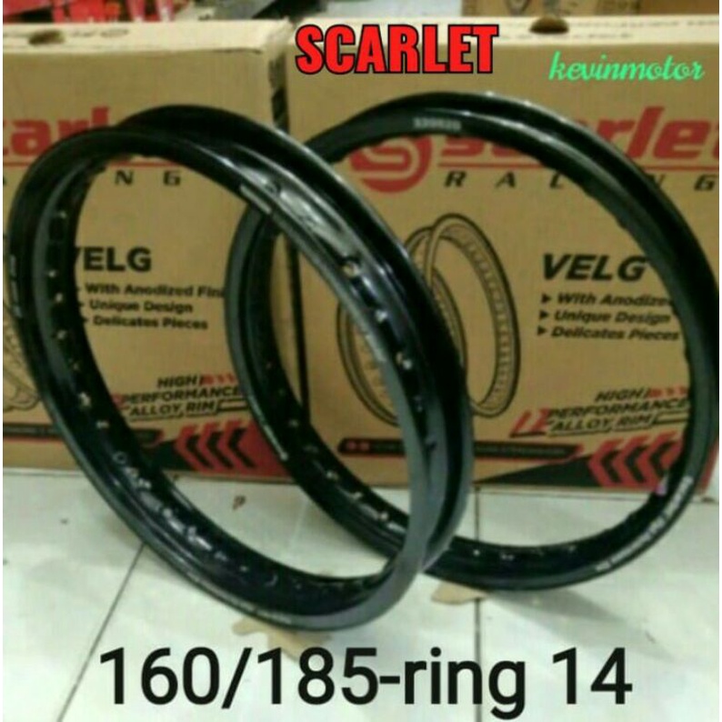 Jual 36 HOLE 1SET,160/185-RING 14 VELG PELEK VELEK ALUMINIUM ALOY RIM ...