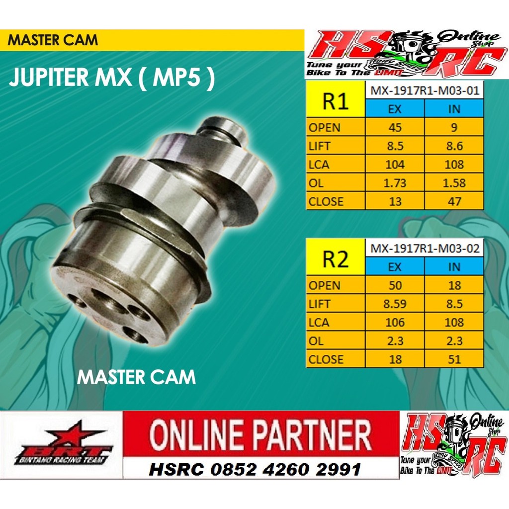 Jual Noken As Kem RACING BRT Jupiter MX NVA NVL MX King New Vixion R15 XABRE Type R Cam Asklep ...