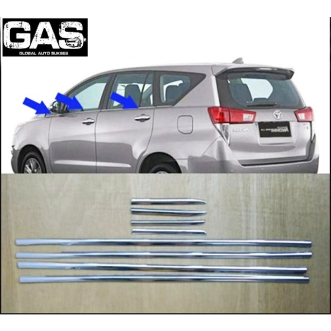 Jual LIST KACA SAMPING MOBIL ALL NEW INNOVA 2020 - 2021 CHROME GAS ...