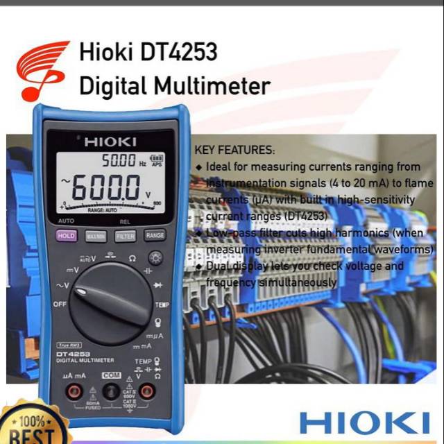 Jual alat Digital Multimeter / Multi Tester Hioki DT4253 | Shopee Indonesia