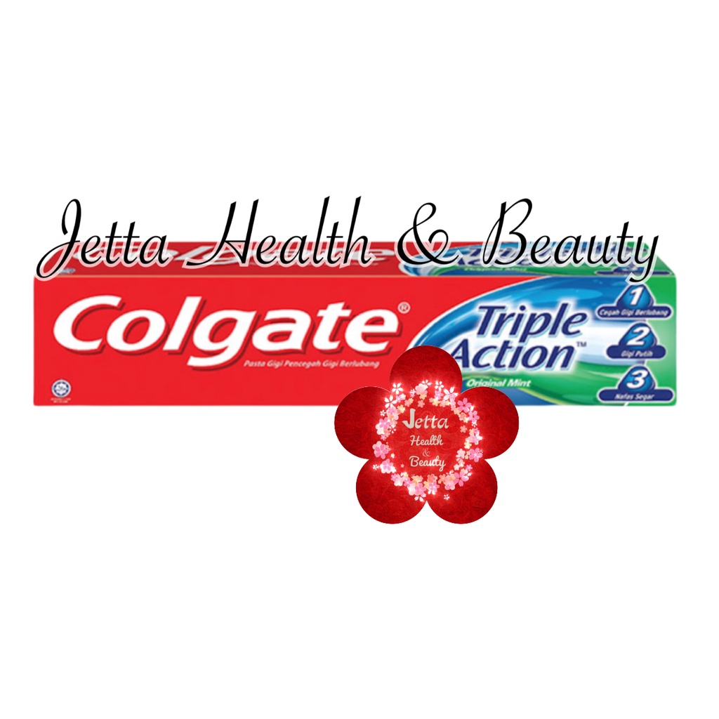 Jual Colgate Triple Action Original Mint Toothpaste Pasta Gigi 180g ...