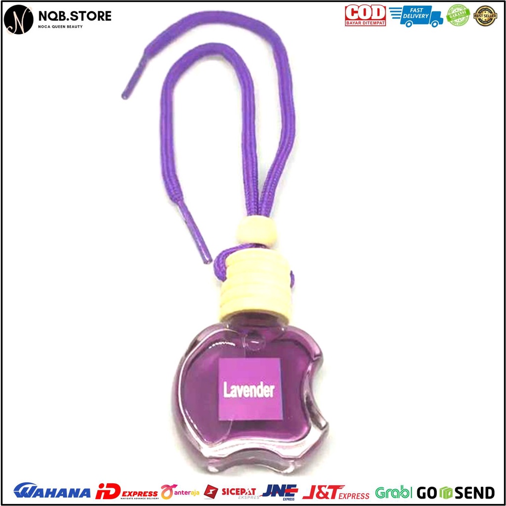 Jual NQB - Pewangi Pengharum Ruangan Mobil Lavender Vleo Botol Apel ...
