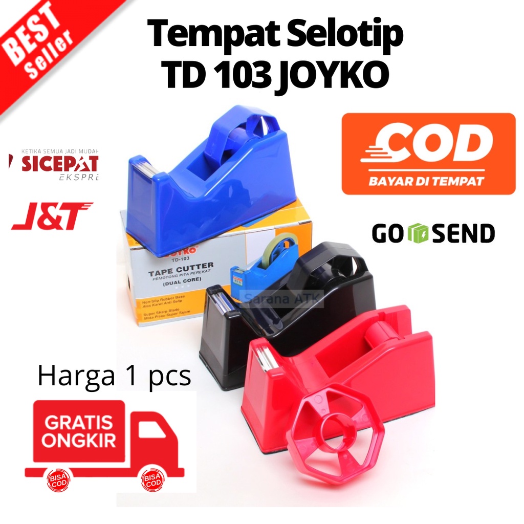 Jual [BISA COD] Tempat pemotong selotip /Tempat selotip. Tape Dispenser ...