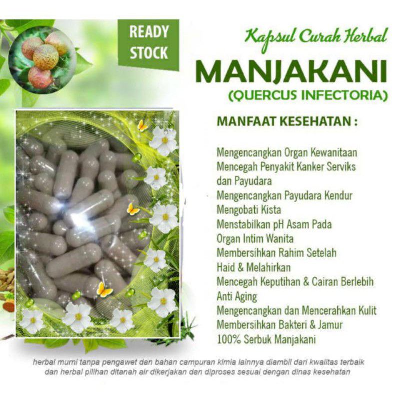 Jual Kapsul herbal manjakani asli isi 50 biji | Shopee Indonesia