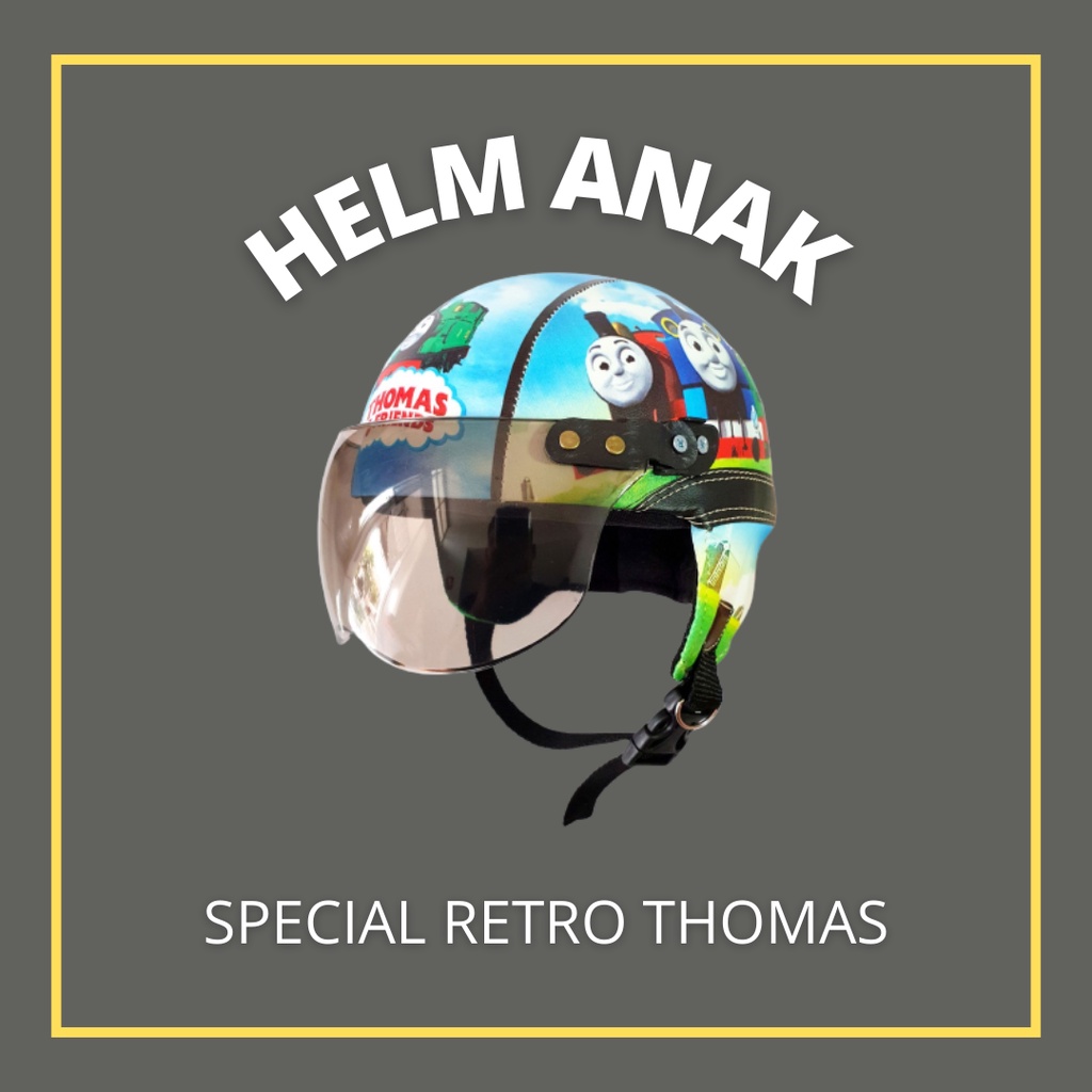 Jual GI Helm Karakter Anak Model SPECIAL RETRO Thomas And Friends 1-5 ...