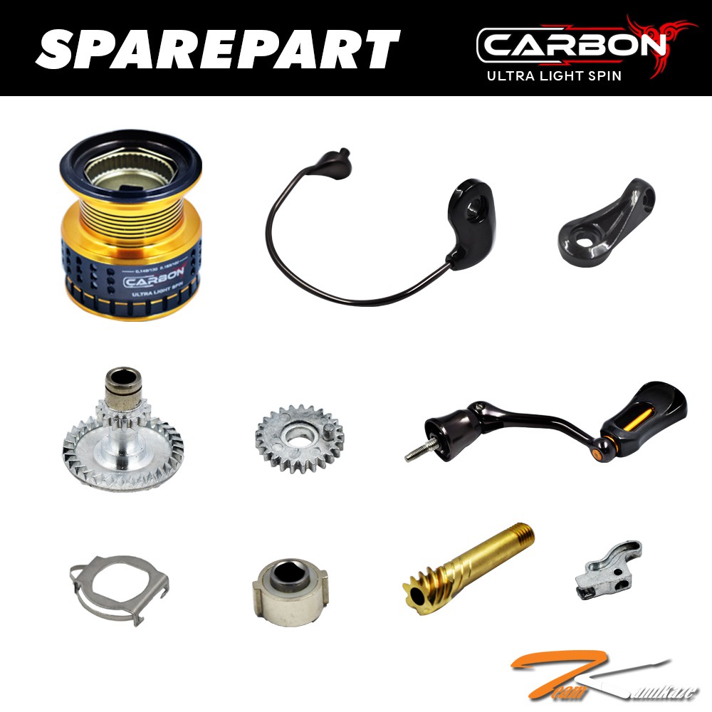 Jual Sparepart Reel Pancing Kamikaze Carbon UL 500 | Ultra Light 500 ...