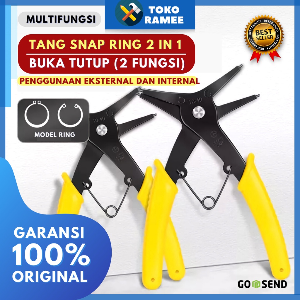 Jual Tang Snap Ring / 2 in 1 / Tang Snap Ring Lurus Buka Tutup 2 Fungsi ...