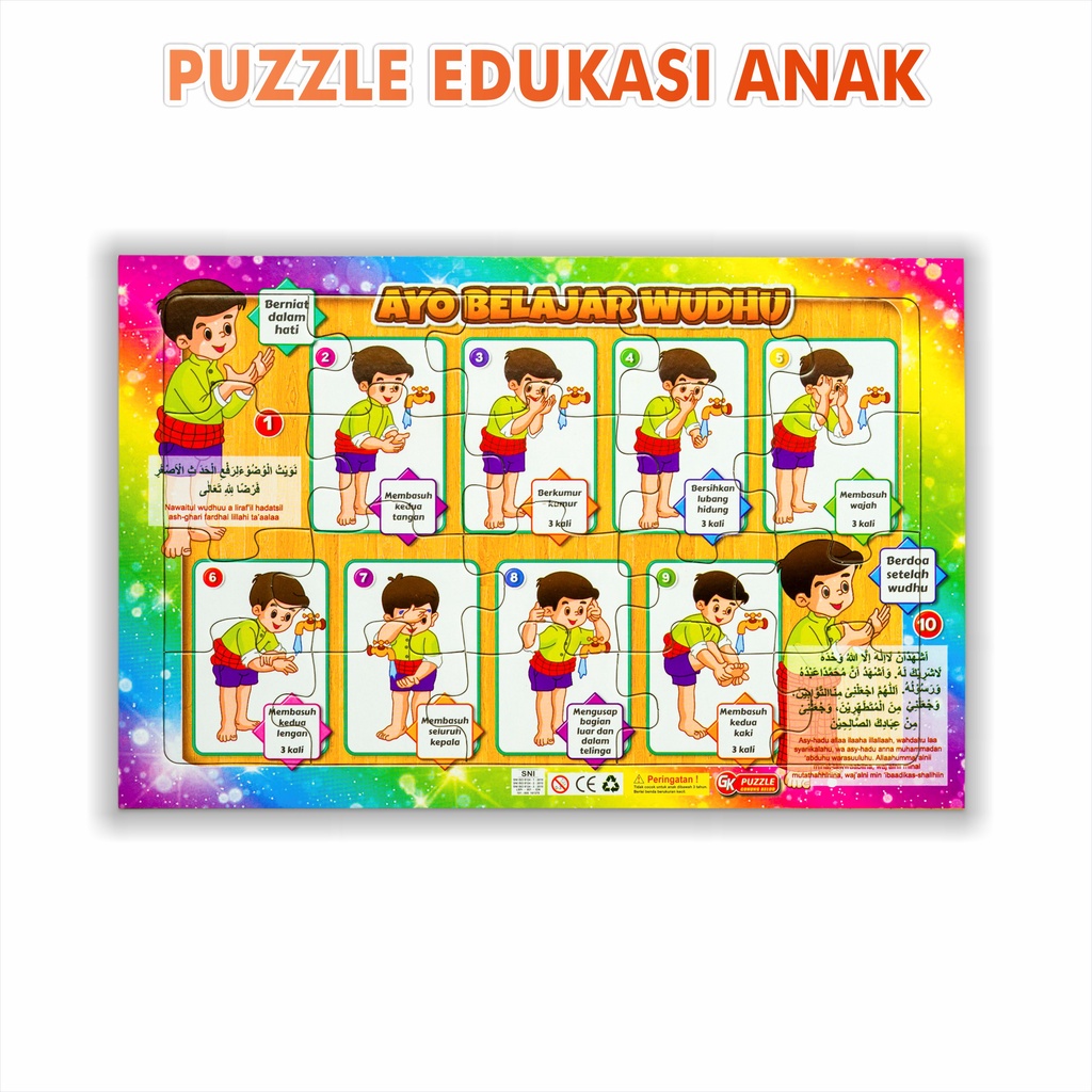 Jual Puzzle Edukasi Anak /Puzzle Karton Seri Alat Transportasi / Ayo ...