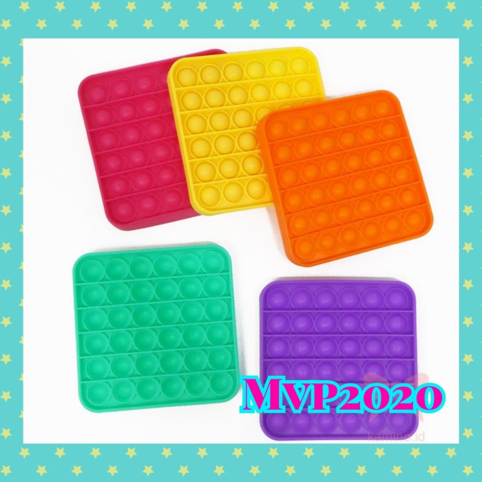 Jual Mainan pop it warna polos/ Popit warna - warna kotak | Shopee ...