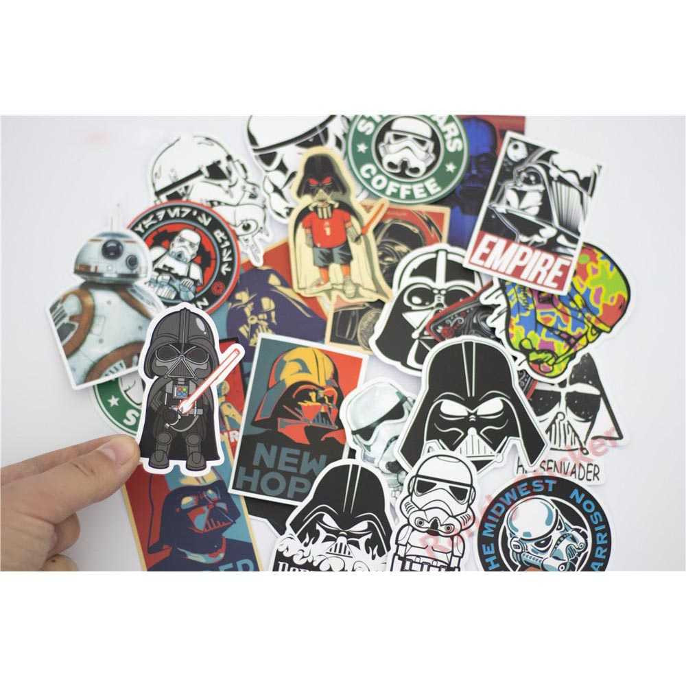 Jual Stiker Tempel Star Wars 25 PCS - Star Wars Darth Vader - Sticker ...