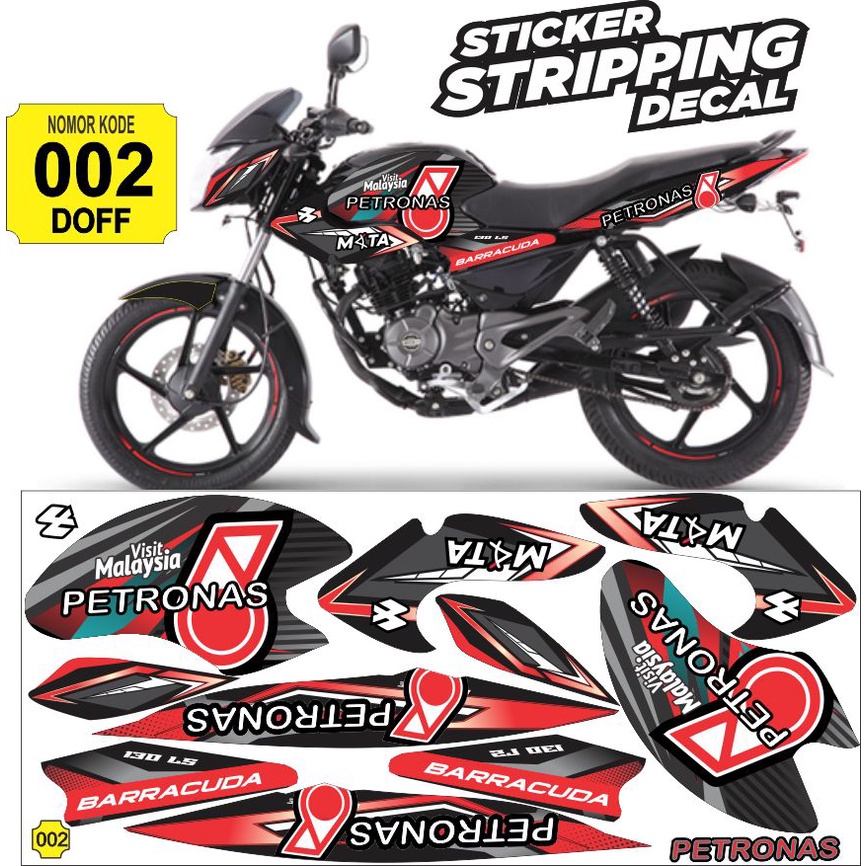 Jual Sticker Decal Striping Bajaj Pulsar LS 135 2011 Variasi DOFF ARS03 ...