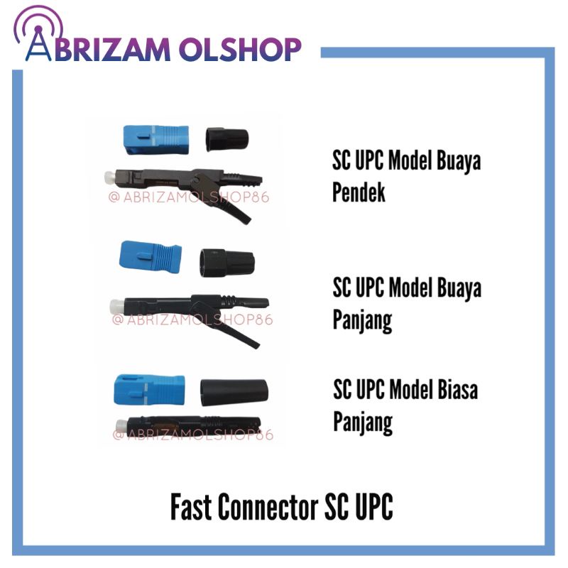 Jual Fast Connector Fastcon SC UPC Fiber Optik FTTH Biru | Shopee Indonesia