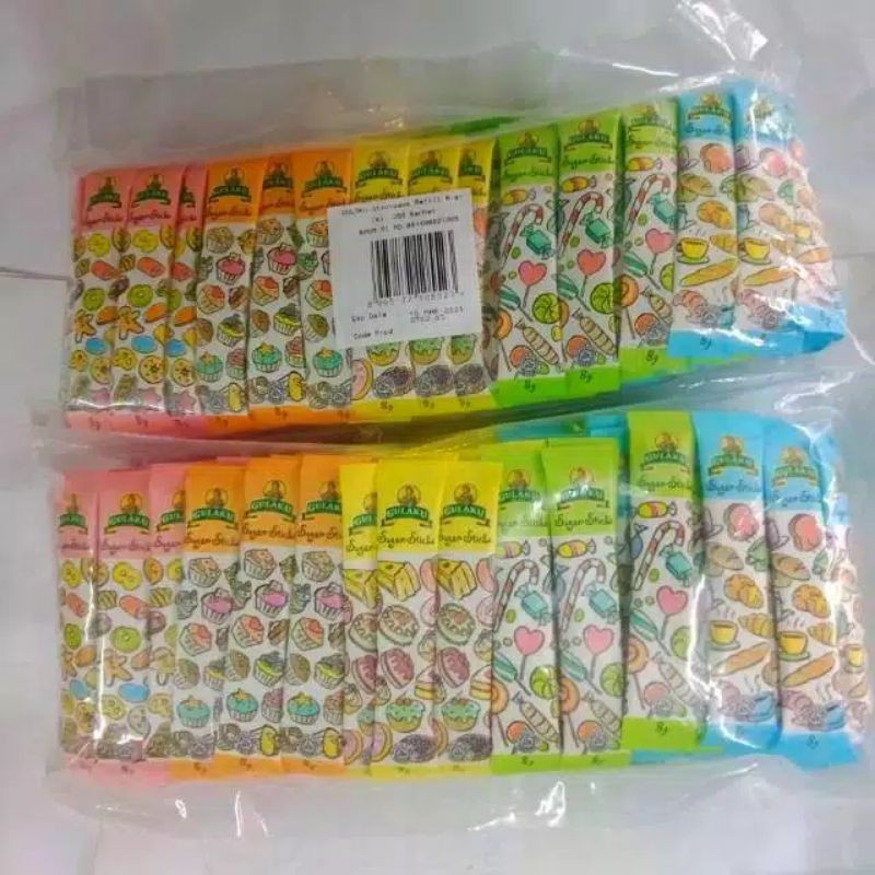 Jual gulaku Sugar Stick 250 pcs x 8 gr gula pasir sachet saset | Shopee ...