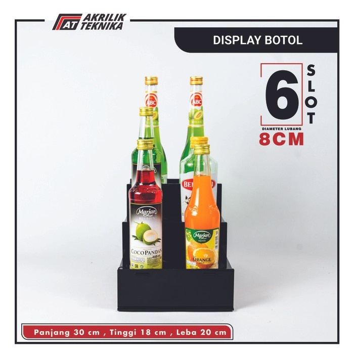 Jual Rak Botol - Rak / Display Botol Sirup / Syrup / Organizer Minuman ...