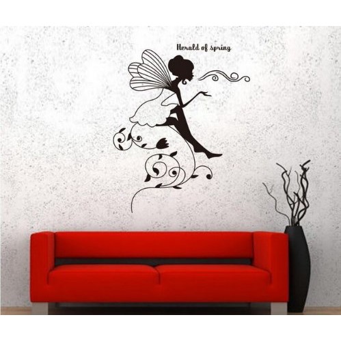 Jual Wallsticker Transparan 60x90 Motif Sketsa Peri Hitam JM7197 ...