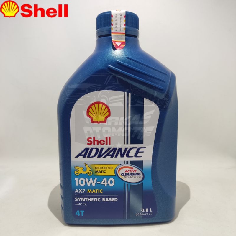 Jual OLI SHELL ADVANCE MATIC AX7 10W-40 800ML/100% ORIGINAL/OLI MESIN ...