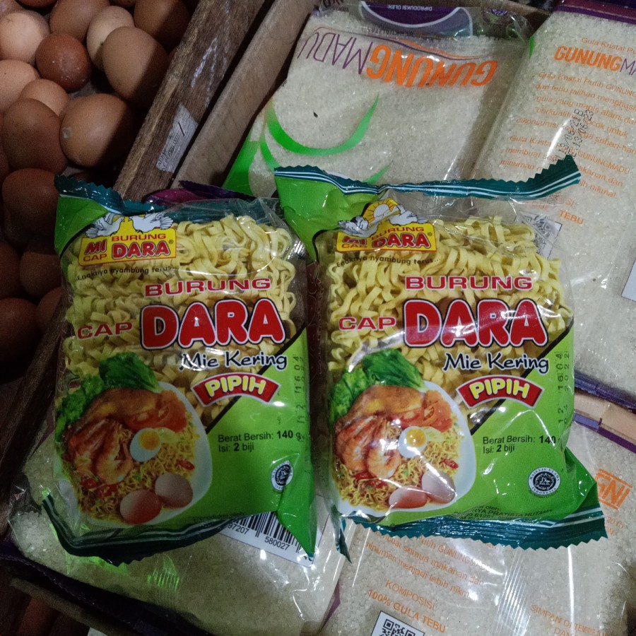 Jual mie cap burung dara mie kering pipih 1 pcs | Shopee Indonesia