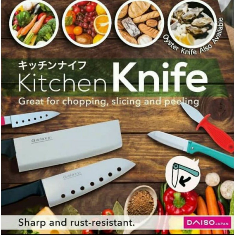 Jual Deskripsi Daiso Galaxy knife Nakiri Vegetable Knives Galaxy 27.5cm ...