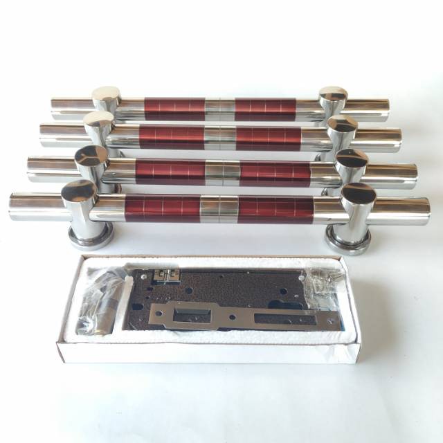 Jual Handle Pintu Rumah Stainless motif suling set kunci | Shopee Indonesia