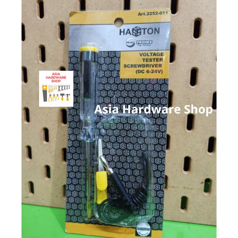 Jual Tespen Aki DC + KABEL PROHEX HASSTON Testpen Tes pen 6-24 volt ...