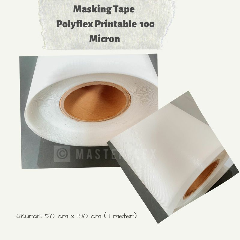 Jual Masking Tape Polyflex Printable Transfer paper tebal 100 Micron ...