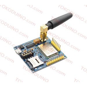 Jual A6 AI THINKER QUAD BAND GPRS GSM SMS MODULE 5V SERIAL TTL RS232 ...