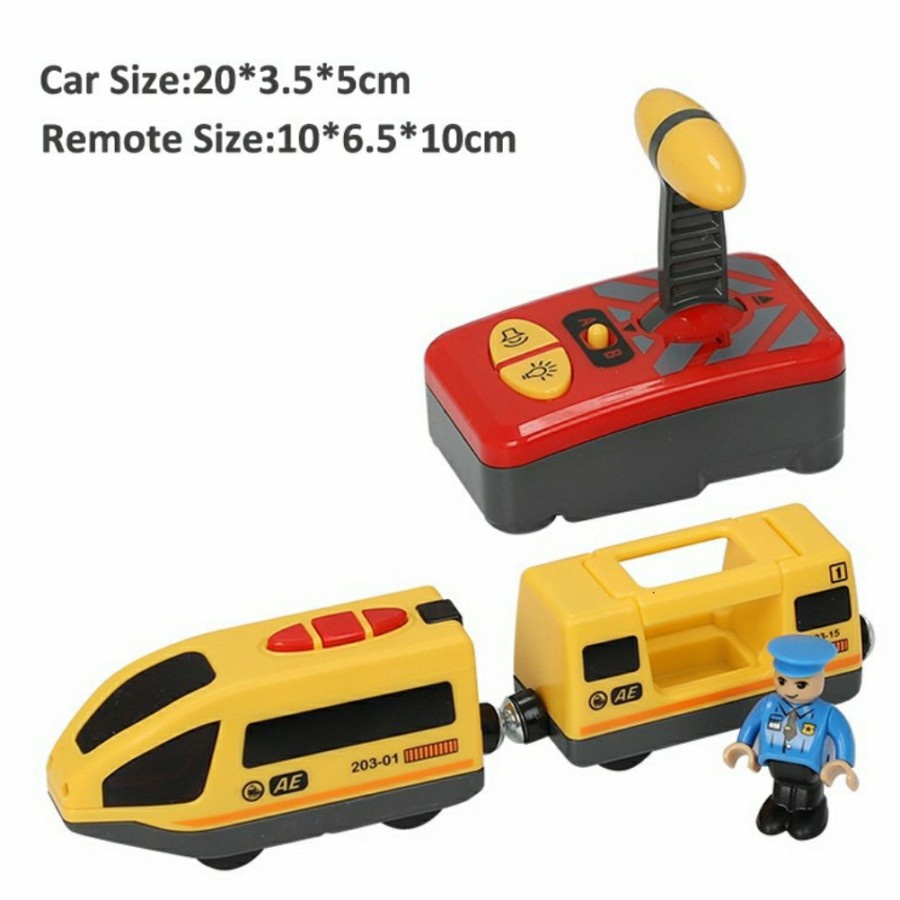 Jual Remote Control Locomotive Train Mainan kereta api wooden ...