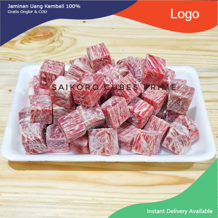 Jual SAIKORO WAGYU CUBE / SAIKORO WAGYU 500GR | Shopee Indonesia