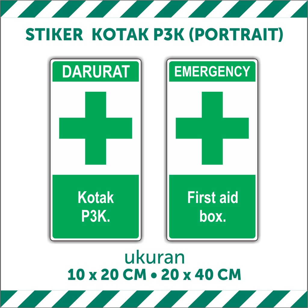 Jual STIKER KOTAK P3K (PORTRAIT) | Shopee Indonesia