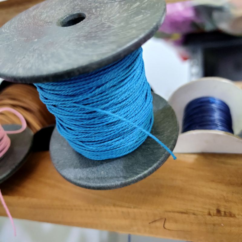 Jual Hot Item 5 Meter Tali Taiwan Waxed Nylon Cord Texture Sticky Kaku ...