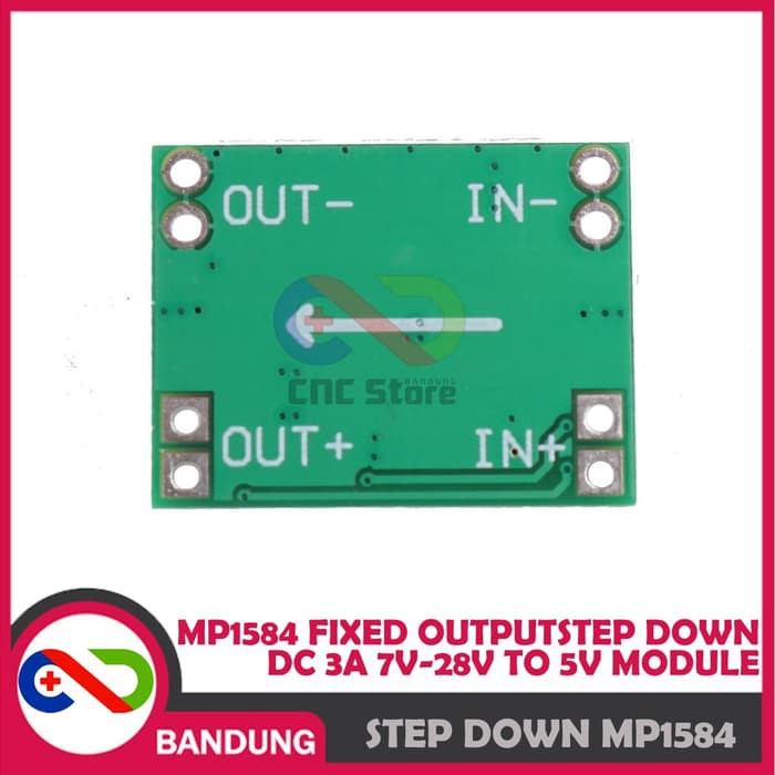 Jual MP1584 SMALL FIXED OUTPUT STEP DOWN DC 3A 7V-28V TO 5V MODULE ...