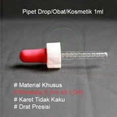 Jual Pipet drop / pipet tetes drop / Pipet Obat / pipet kosmetik 1ml ...
