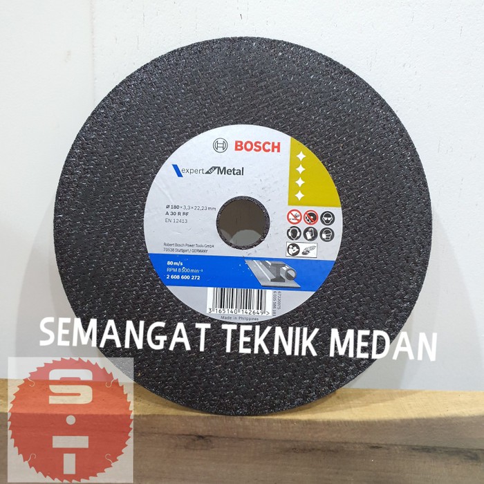 Jual BATU MATA GERINDA POTONG BESI CUTTING EXPERT 180mm 7" X 3mm BOSCH | Shopee Indonesia