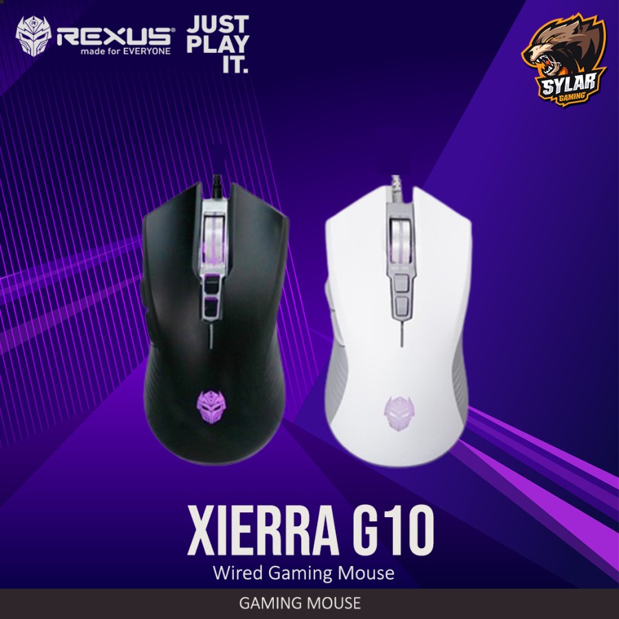 Jual Rexus Xierra G10 / G-10 Wired Gaming Mouse | Shopee Indonesia