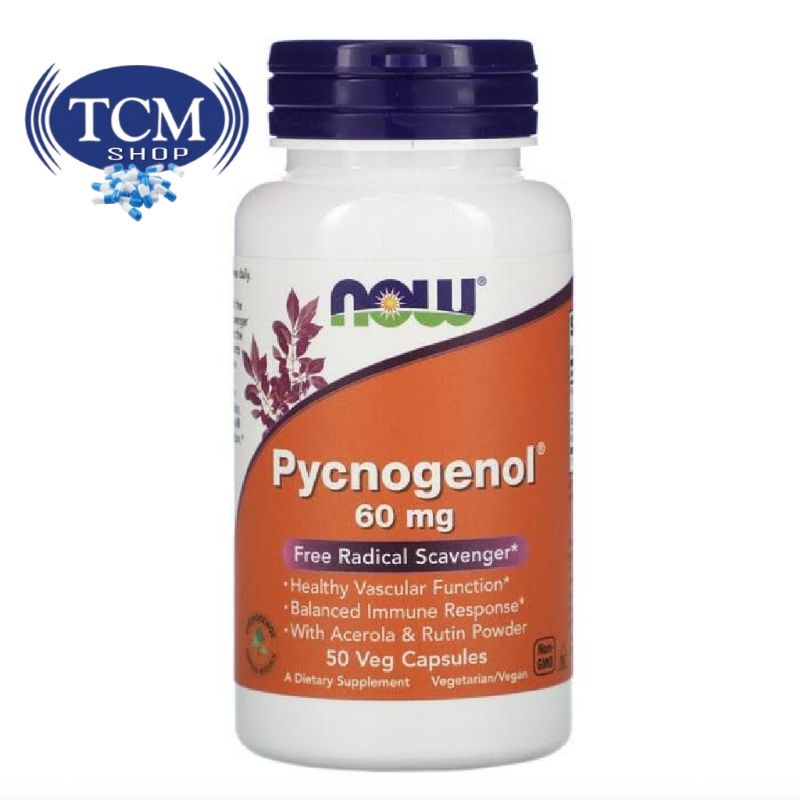Jual Now Foods Pycnogenol 60mg 50 Veg Cap Acerola Rutin Anti Radikal ...