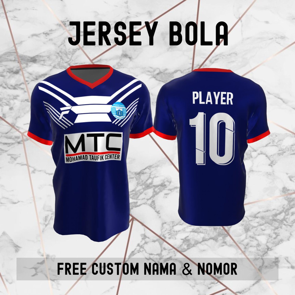 Jual Jersey Persitara Jakarta Utara Klub Bola Baju Kaos Custom Nama dan ...