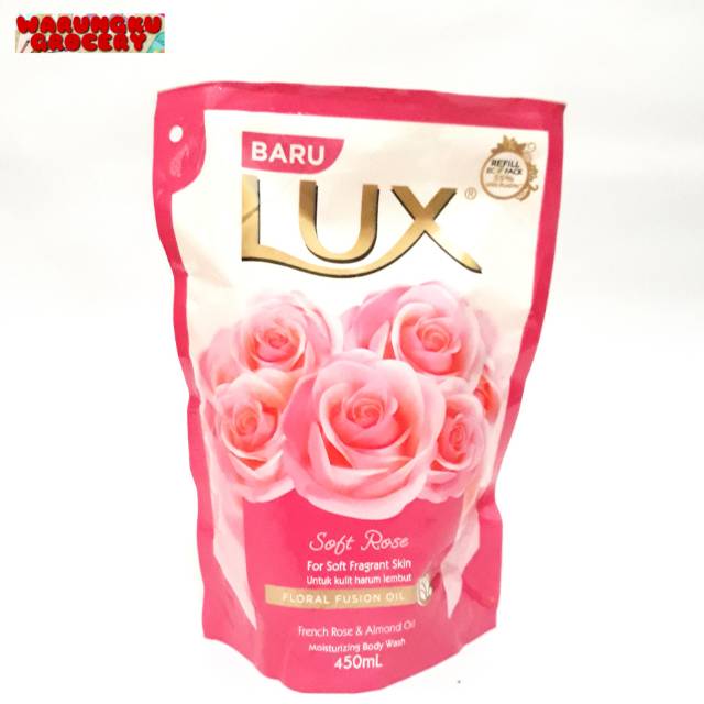 Jual Lux Soft Rose Sabun Mandi Cair 450 ml | Shopee Indonesia