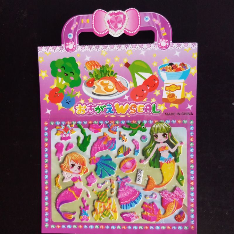 Jual stiker 3D dan mewarnai 1 pcs aktivitas anak aab | Shopee Indonesia