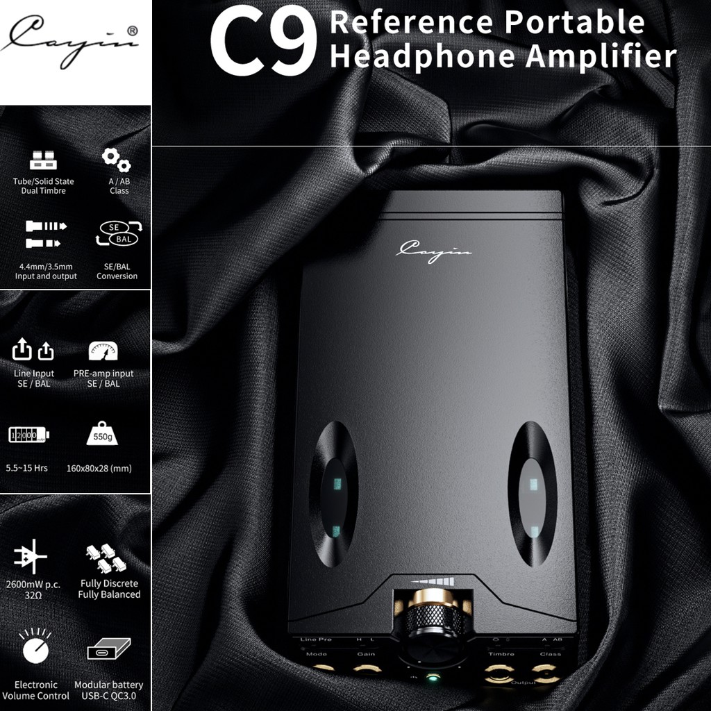 Jual Cayin C9 portable tube solid stated balanced single ended ...