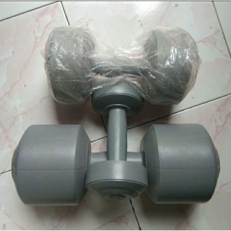 Jual Dumbbell Barbel Plastik 1KG Untuk Olahraga Senam Yoga Lari Angkat ...