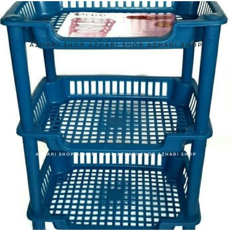 Jual Rak Mini Plastik Susun 3 Rak Serbaguna | Shopee Indonesia