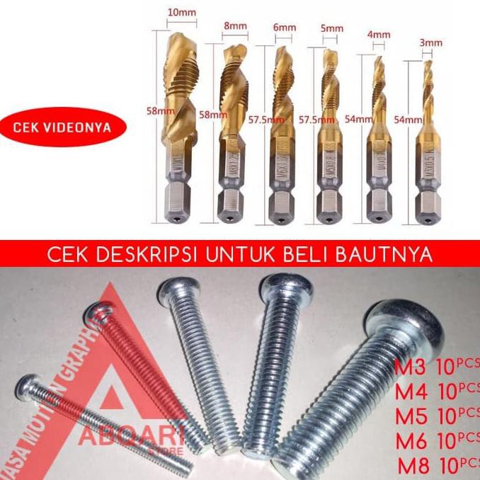 Jual Produk Unggulan] Tap Drill / Hand Tap / Tapping Screw / Mata Bor ...
