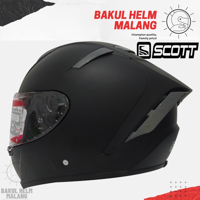 Jual HELM FULLFACE SCOTT RX-7 BLACK MATTE LIMITED EDITION ORIGINAL ...