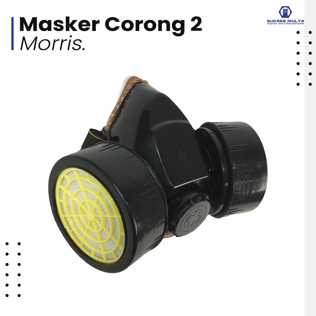 Jual Masker Gas / Corong 2 morris untuk pengecatan,fogging,chemical ...